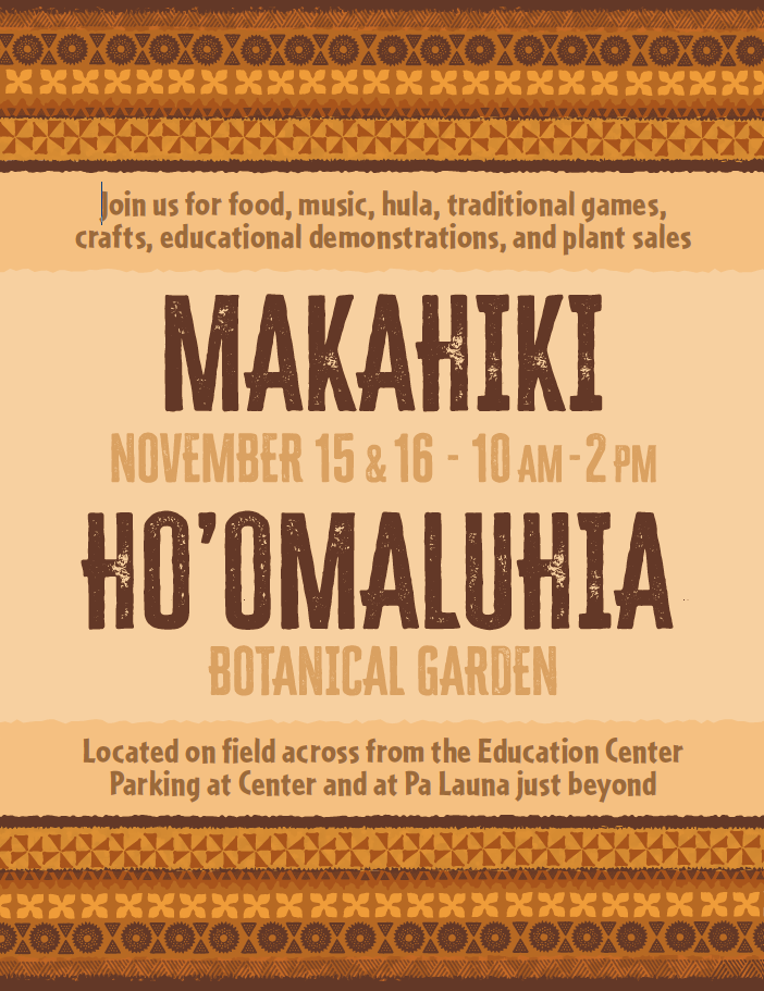 Makahiki Celebration (Oʻahu) – Hawaiʻi Audubon Society